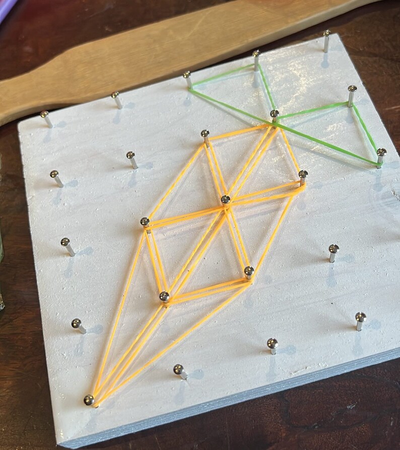 Geoboard Activity Educational Craft Kit for Hand-eye Coordination ...
