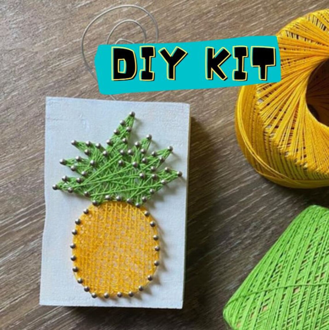 Pineapple String Art DIY Kit | Adult Craft Night - Etsy