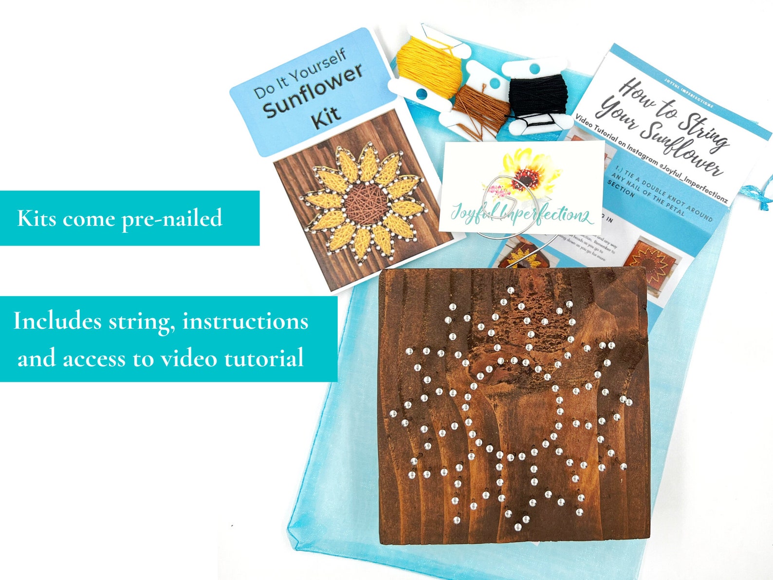 Sunflower DIY Kit | Flower Craft Kit | Sunflower Craft Kit | DIY String ...