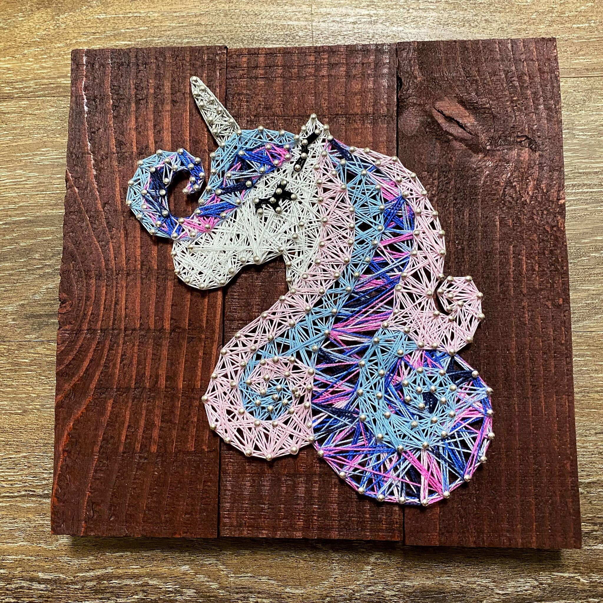 Unicorn String Art Girl Room Decor Unicorn Sign | Etsy