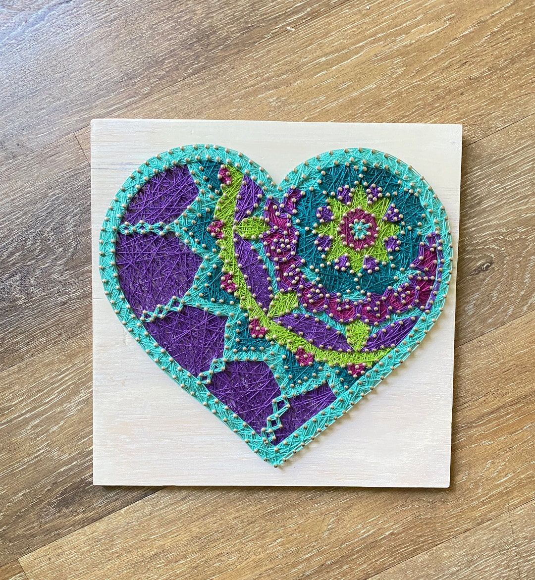 Zentangle Art for Wall, Mothers Day Heart Sign, Mothers Day Abstract ...