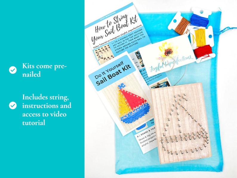 Sailboat Craft Kit Summer Craft for Kids Summer Activity - Etsy