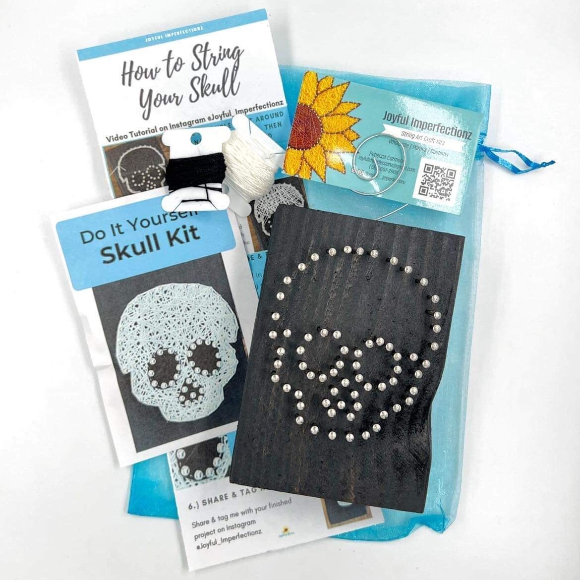 Skull String Art Craft Kit DIY Skull Kit Halloween - Etsy