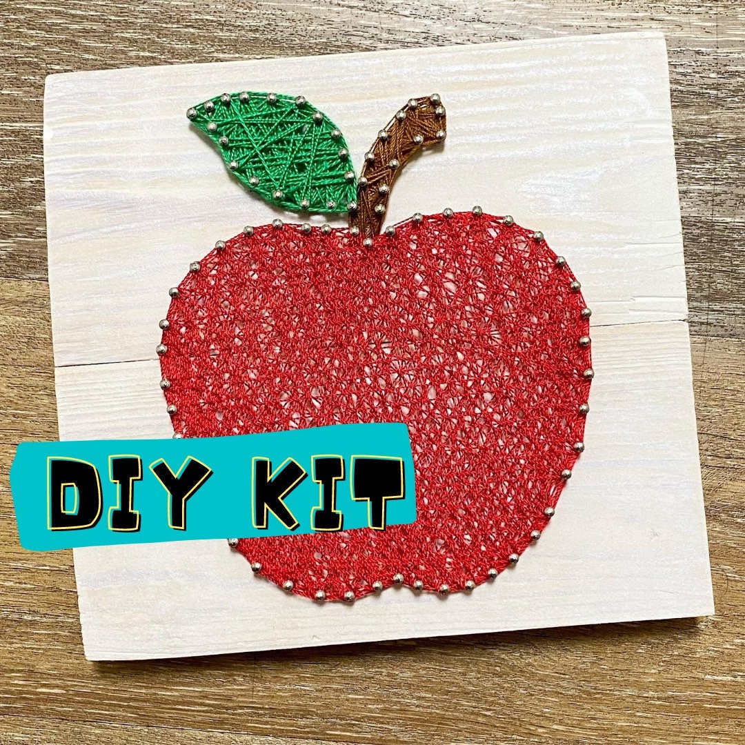 Apple String Art | Teacher DIY Gift | Special Gift for Teacher | String ...