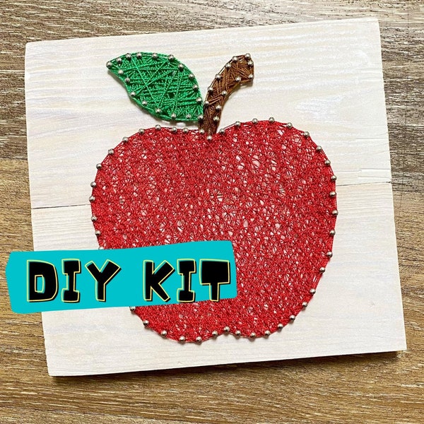 Apple String Art - Etsy