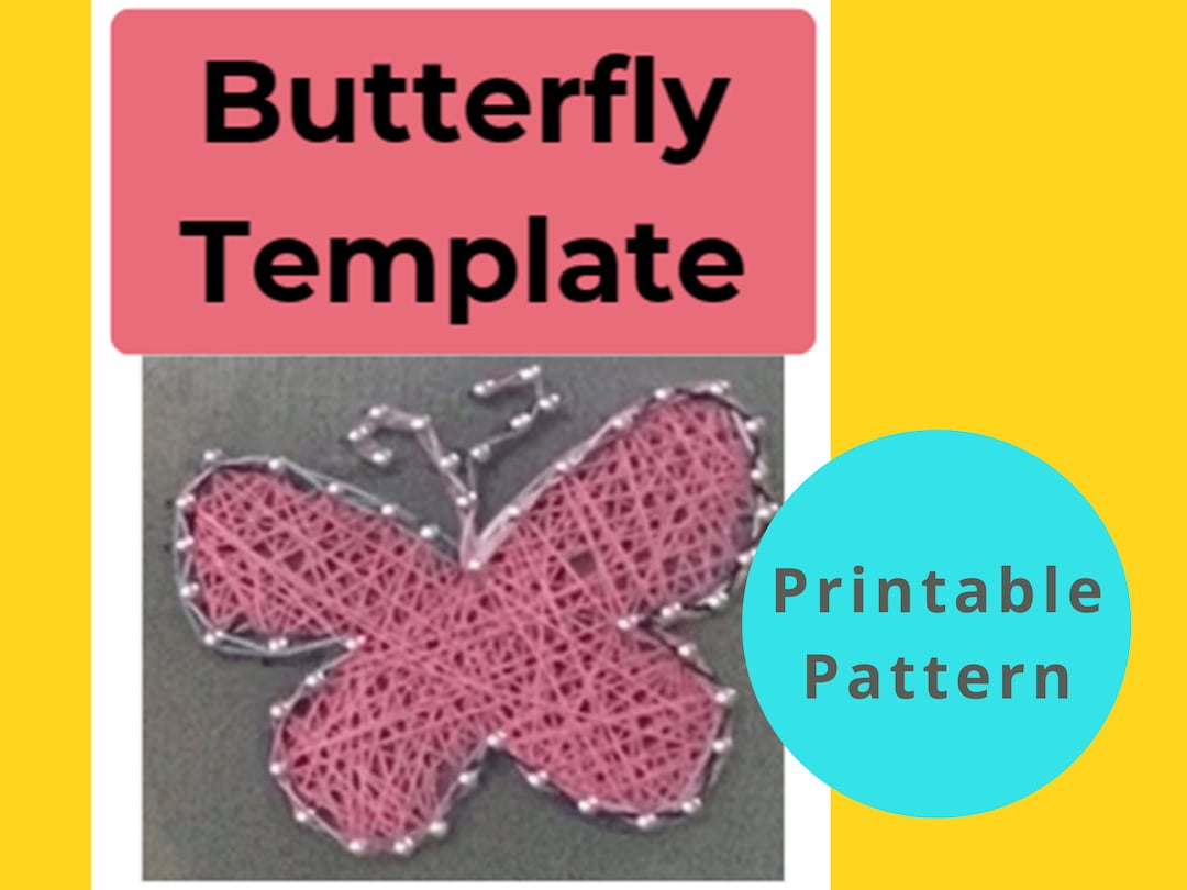 Butterfly Pattern | Butterfly Craft Kit DIY | Butterfly Pattern ...