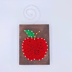 Mini Apple String Art, Apple Teacher Gift, Unique Photo Display - Etsy