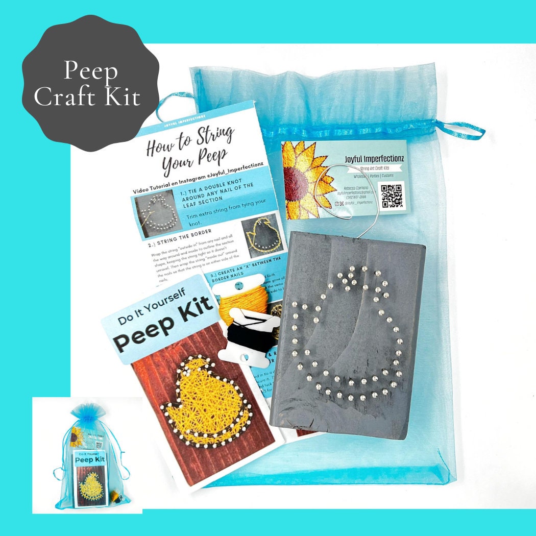 Peep Craft Easter Basket Idea Kid Craft Kits Non-candy Easter Activity ...