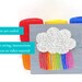 Rainbow Cloud String Art DIY Kit Cloud Rainbow Nursery Wall Art Rainbow ...
