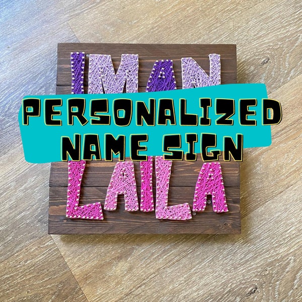 Name String Art - Etsy