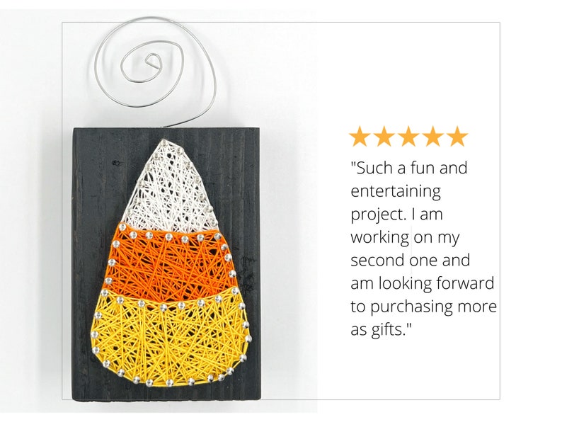String Art Candy Corn Kit Candy Corn DIY Kit Halloween Kid - Etsy