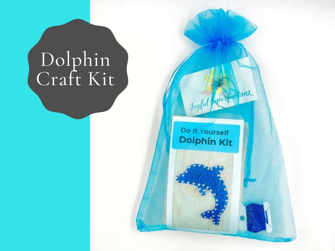 Dolphin Craft Kit Summer Craft for Kids Summer Activity Ideas Ocean ...