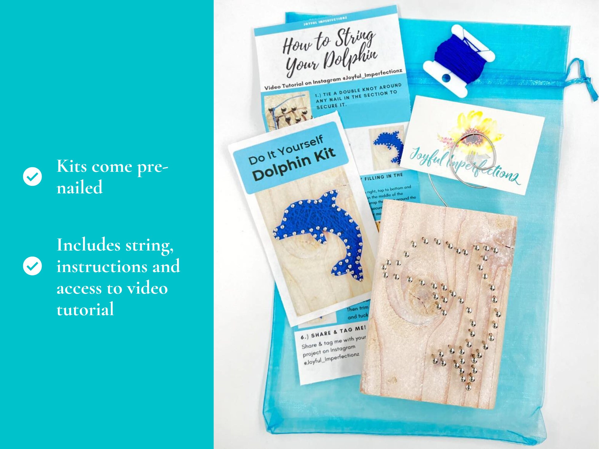 Dolphin Craft Kit Summer Craft for Kids Summer Activity Ideas Ocean ...