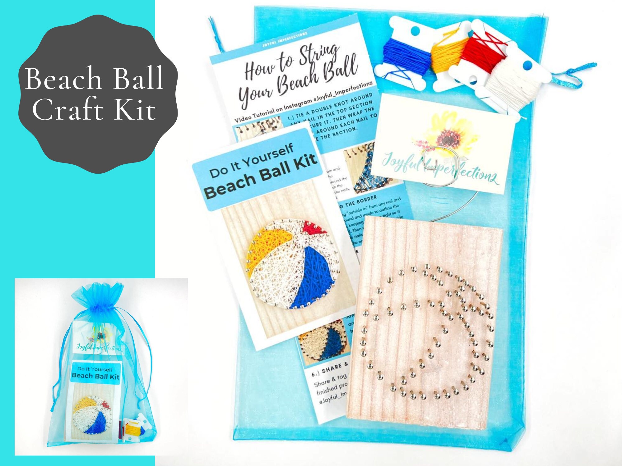 Beach Ball Craft Kit Summer Craft for Kids Summer Activity Ideas Beach ...