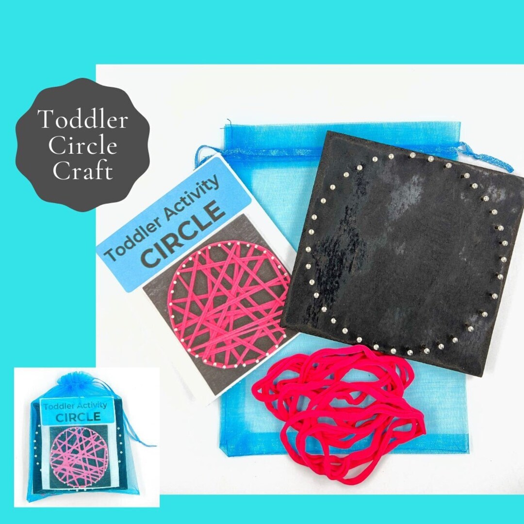 Circle Busy Block | Toddler Shape Activity, Fine Motor Skills - Etsy
