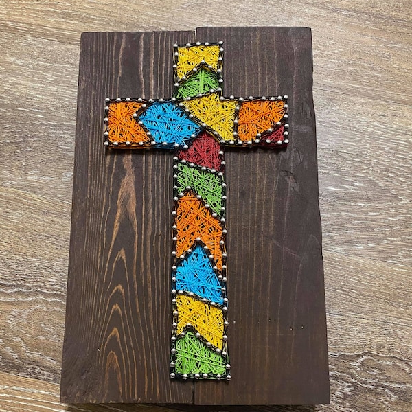 Cross String Art - Etsy