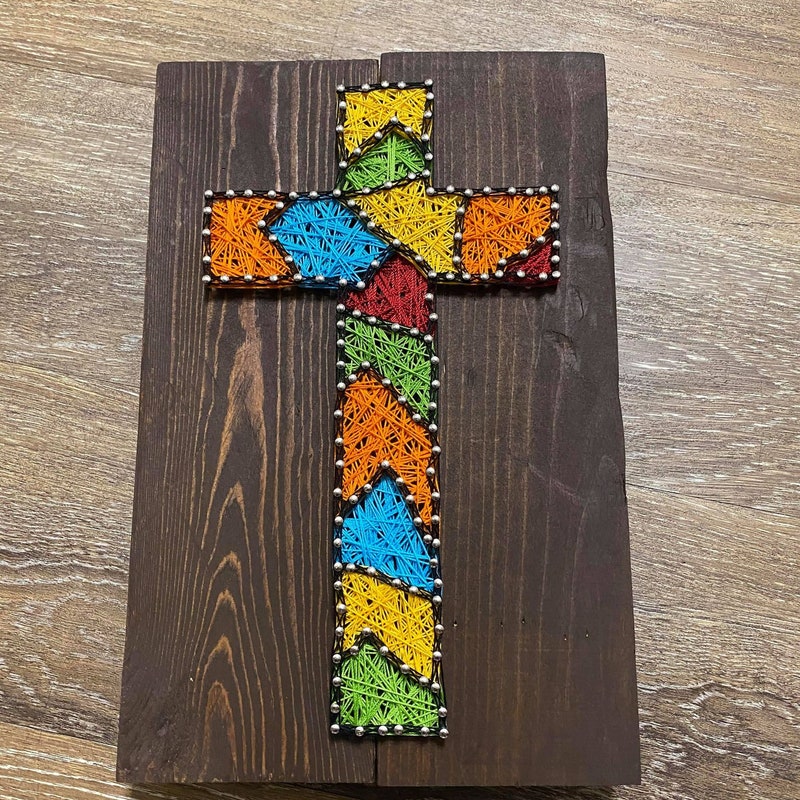 Cross String Art - Etsy