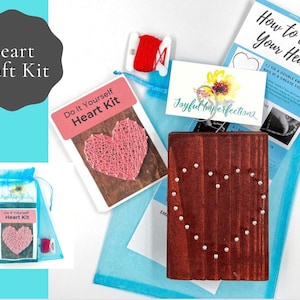 Heart Craft Kit String Art Heart DIY Craft Kit Make Your Own Craft ...