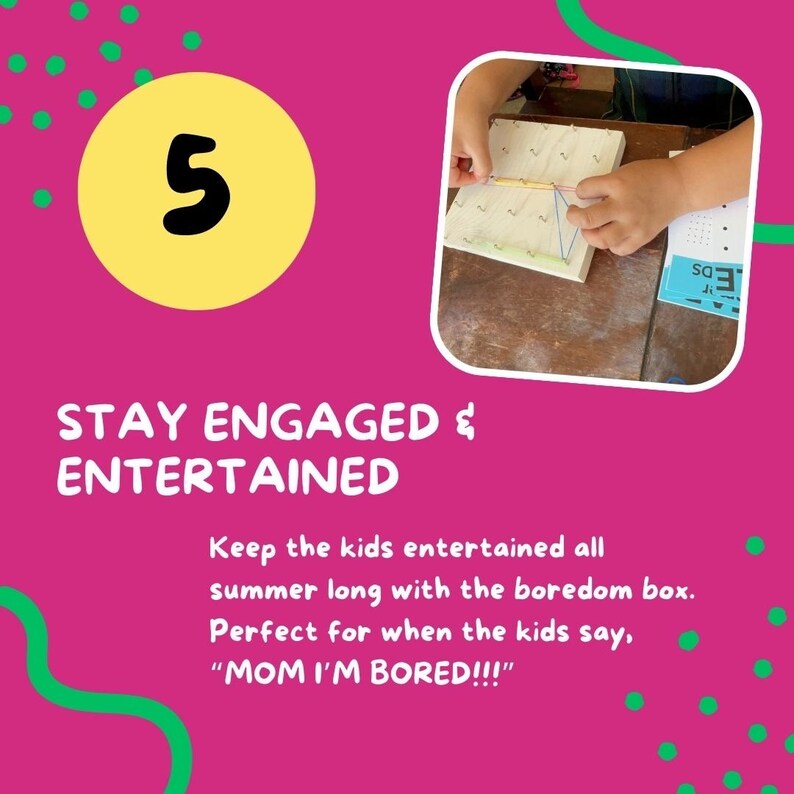 Bored Summer Box Kid Craft Kits Kid Activity Box Summer Crafts Summer ...