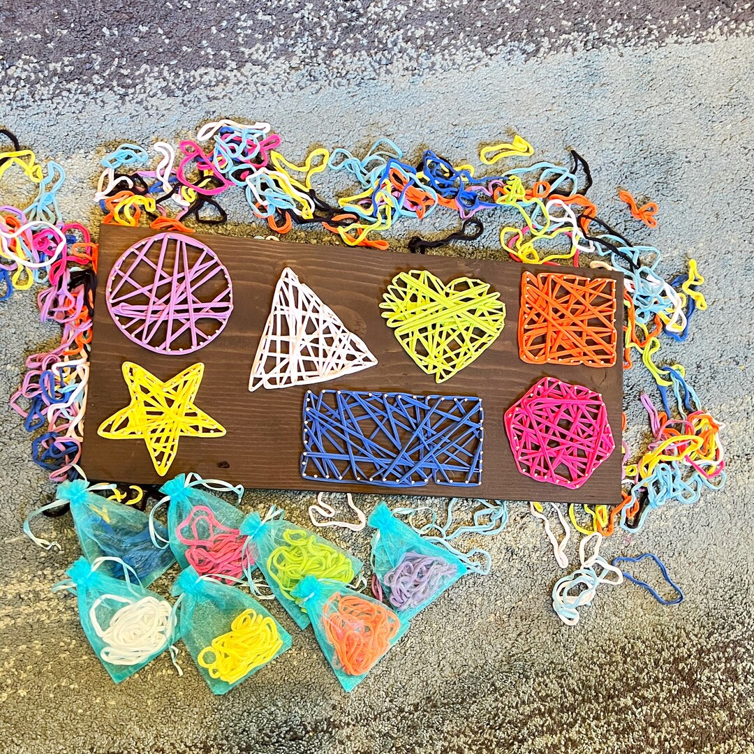 Shape Busy Board | Toddler Busy Board | Toddler Shape Activity ...