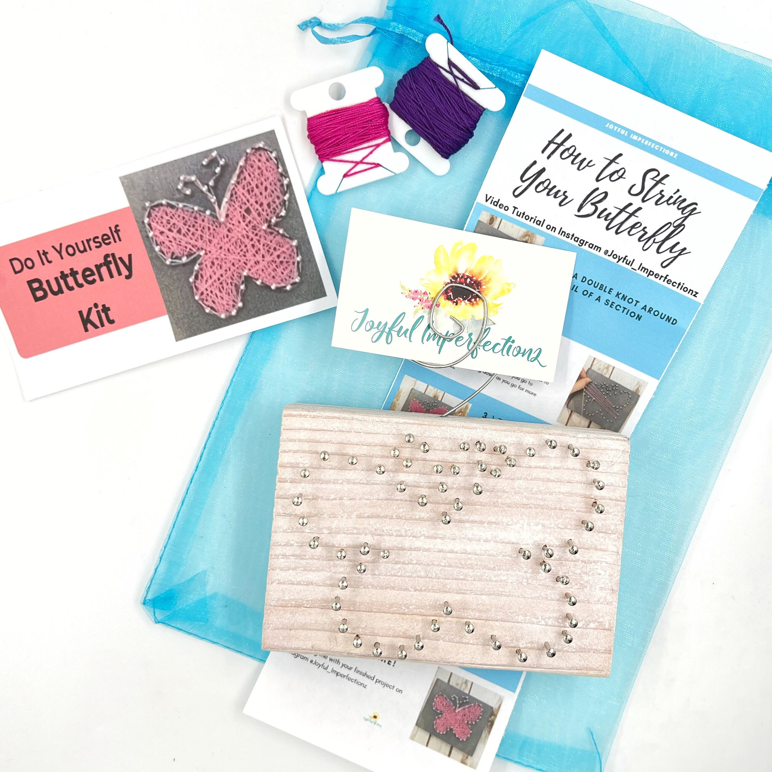 Butterfly String Art Kit Butterfly Theme Party Favor Cute - Etsy