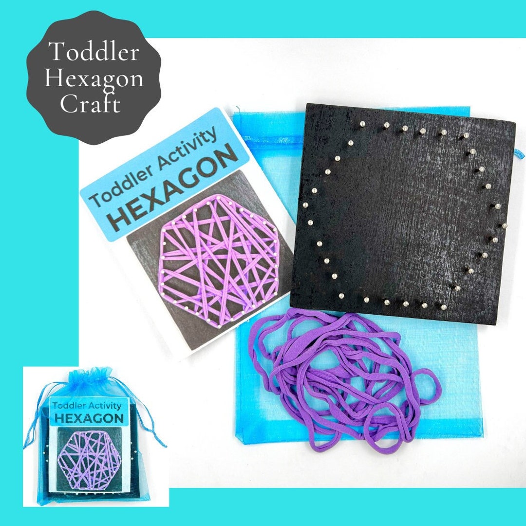 Hexagon Busy Block | Toddler Busy Board | Toddler Shape Activity ...