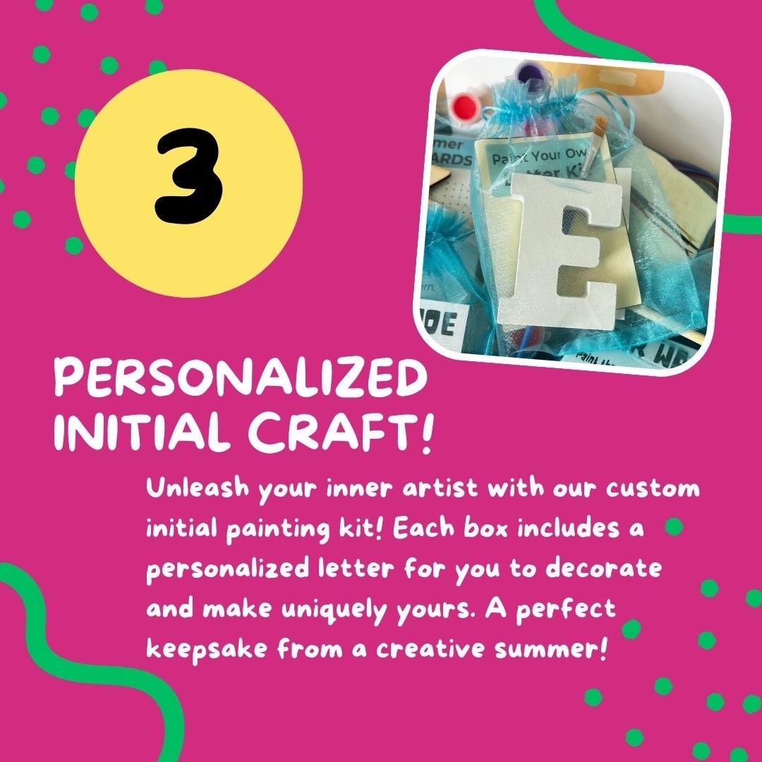 Bored Summer Box Kid Craft Kits Kid Activity Box Summer Crafts Summer ...