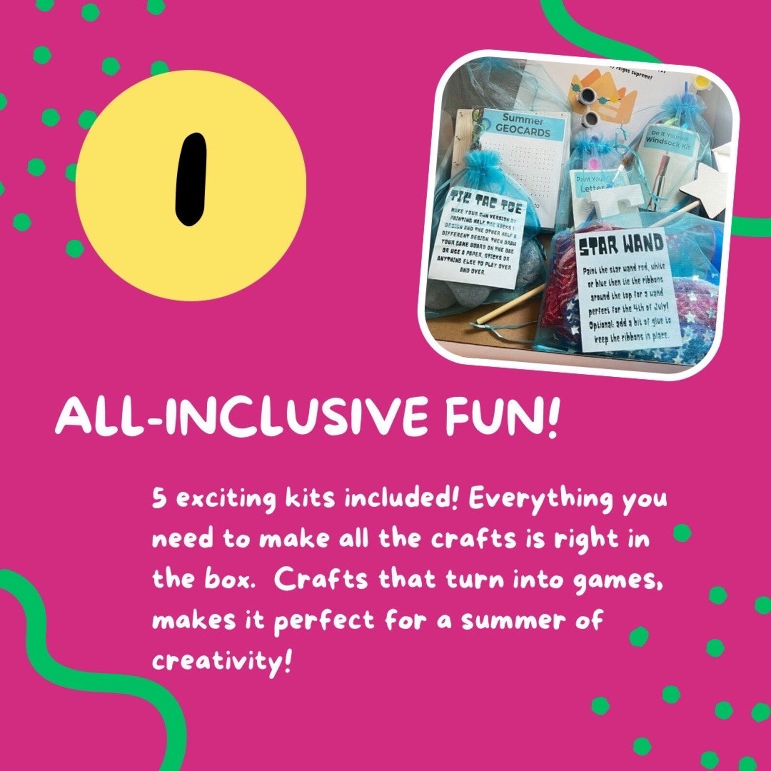 Bored Summer Box Kid Craft Kits Kid Activity Box Summer Crafts Summer ...