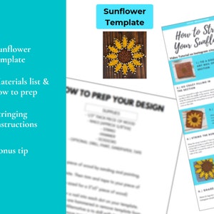 Sunflower Craft Pattern | Sunflower Craft Kit DIY | Sunflower Pattern ...