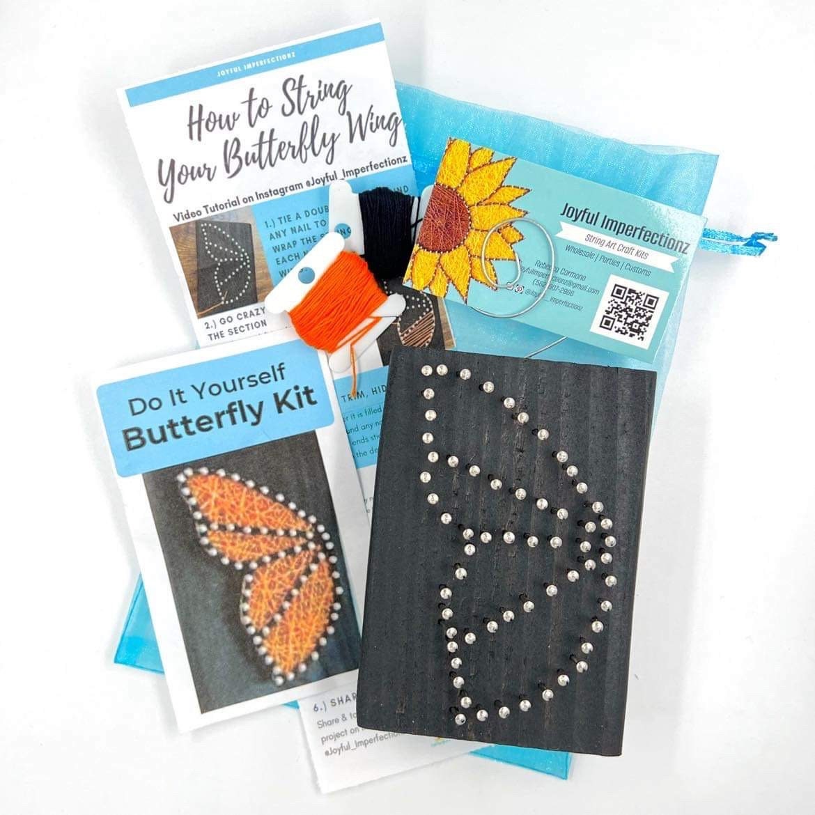 Monarch Butterfly String Art Craft Kit DIY Monarch Kit - Etsy