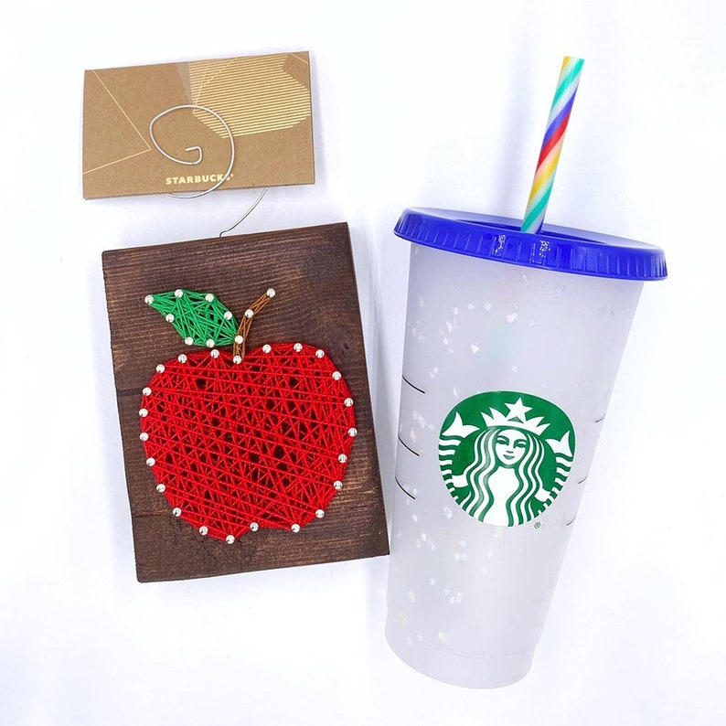 Mini Apple String Art Apple Teacher Gift Unique Photo | Etsy