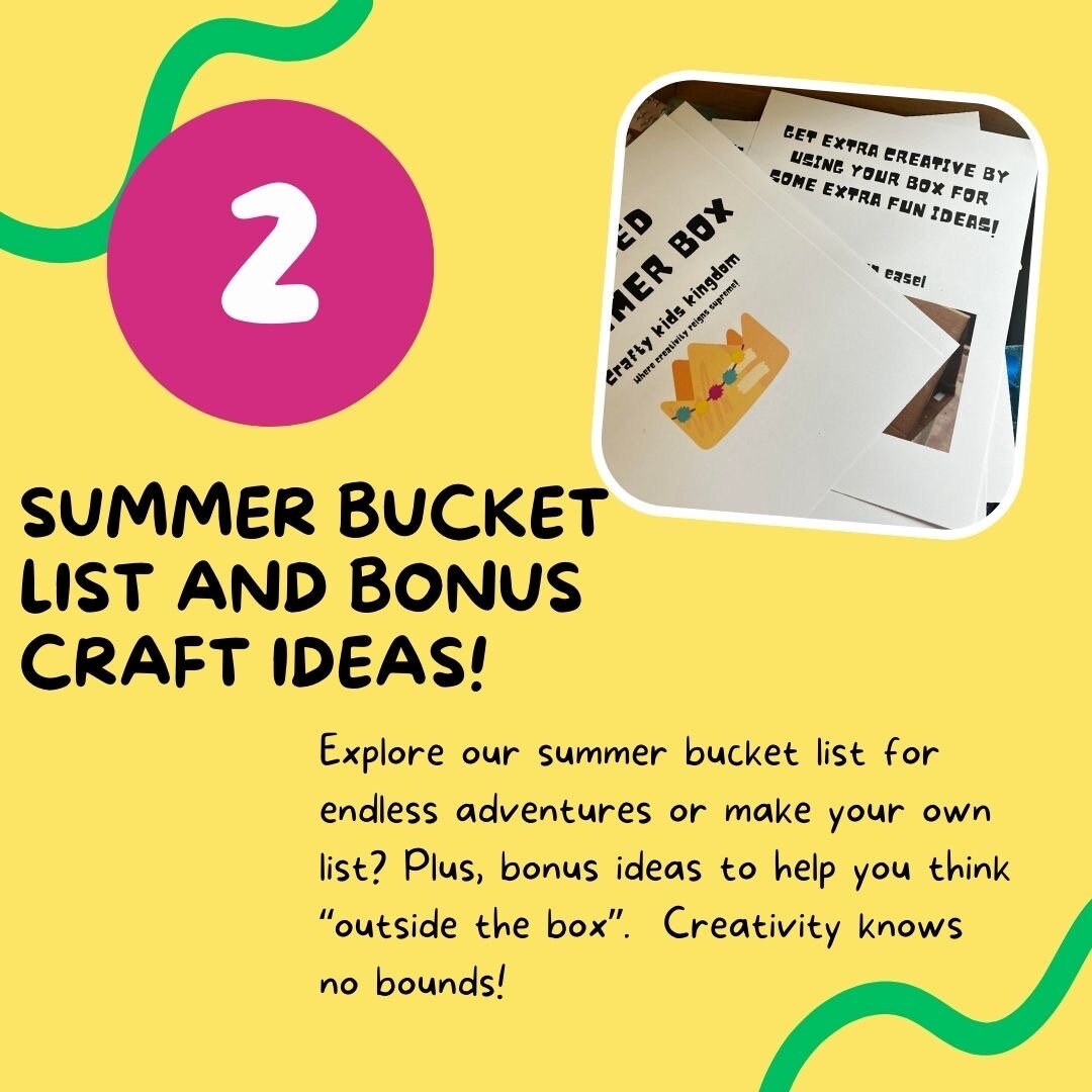 Bored Summer Box Kid Craft Kits Kid Activity Box Summer Crafts Summer ...