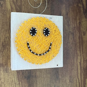 Smiley Face String Art DIY Kit | Smiley Face Craft Kit | Groovy ...