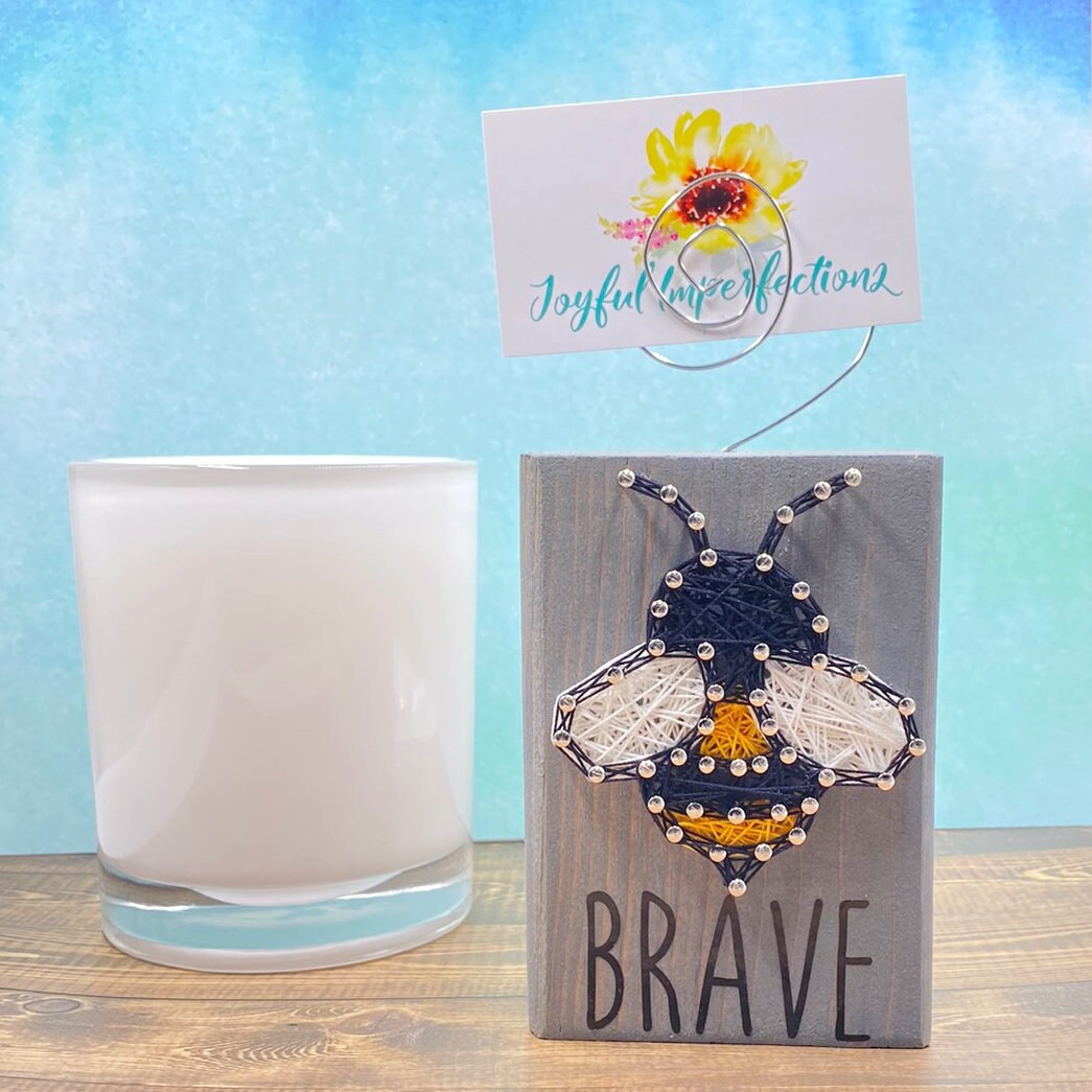 Bee String Art, Bee Happy Art, Bee Kind Sign, Small Bee Sign, Bee Shelf ...