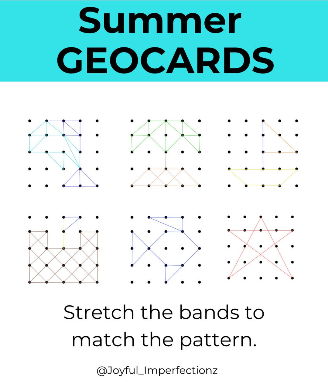 Geoboard Activity | Educational Craft Kit for Hand-eye Coordination ...