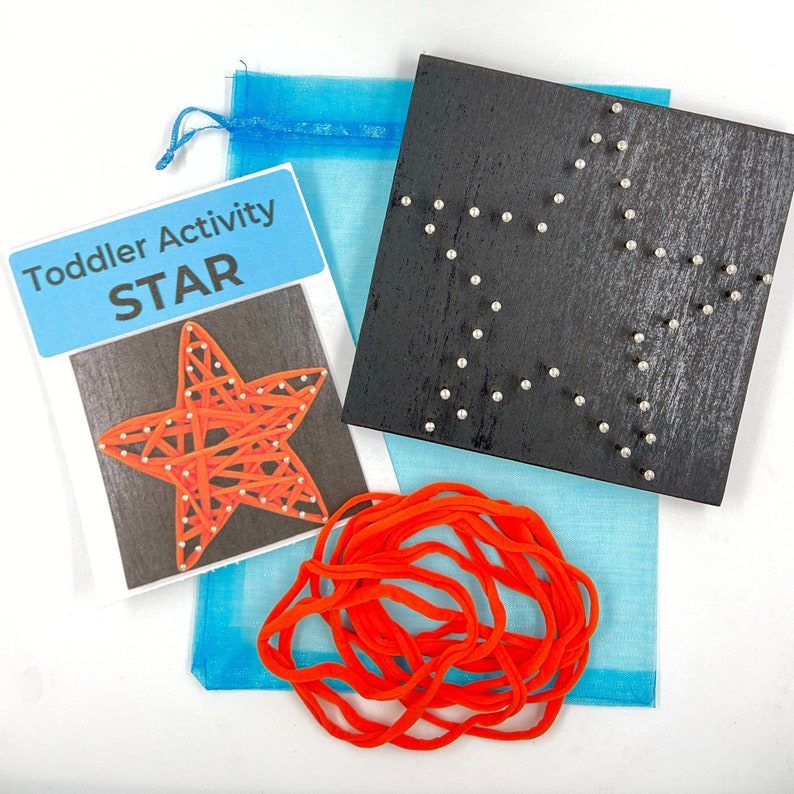 Star Busy Block Toddler Busy Board Toddler Shape Activity - Etsy