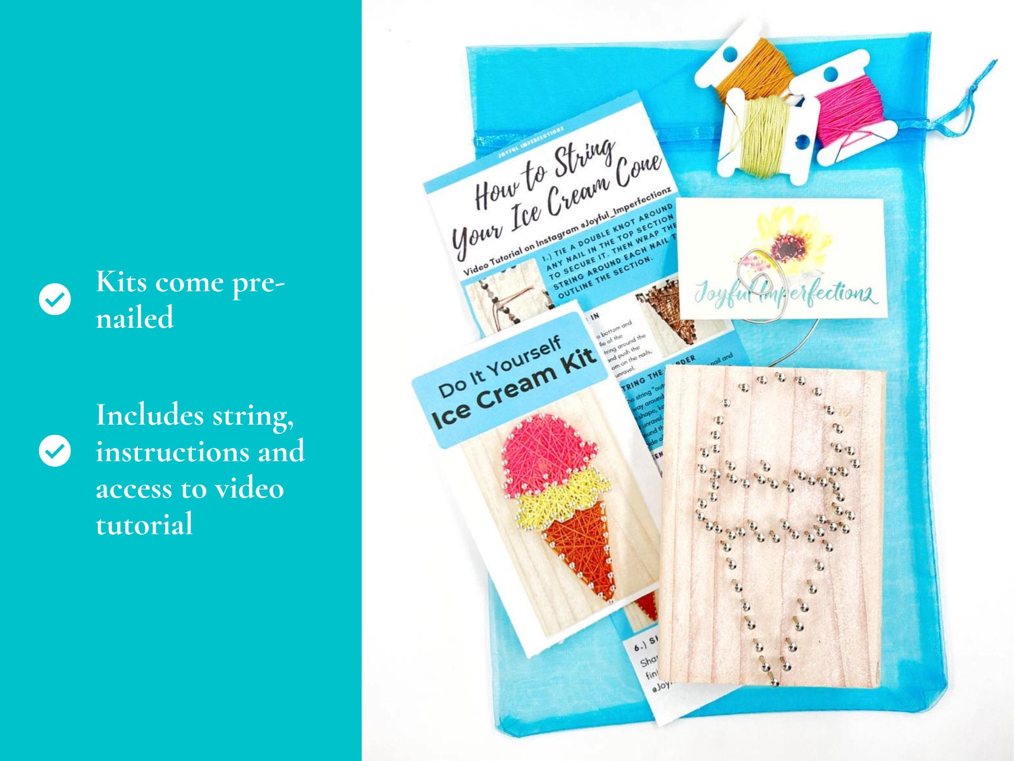 Ice Cream Craft Kit Summer Craft for Kids Summer Activity Ideas Ice ...