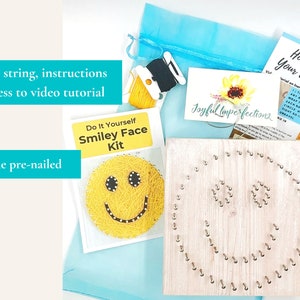 Smiley Face String Art DIY Kit | Smiley Face Craft Kit | Groovy ...