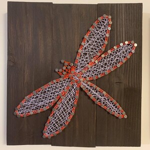 Blue & Black Dragonfly String Art, String Art Home Decor, Dragonfly ...