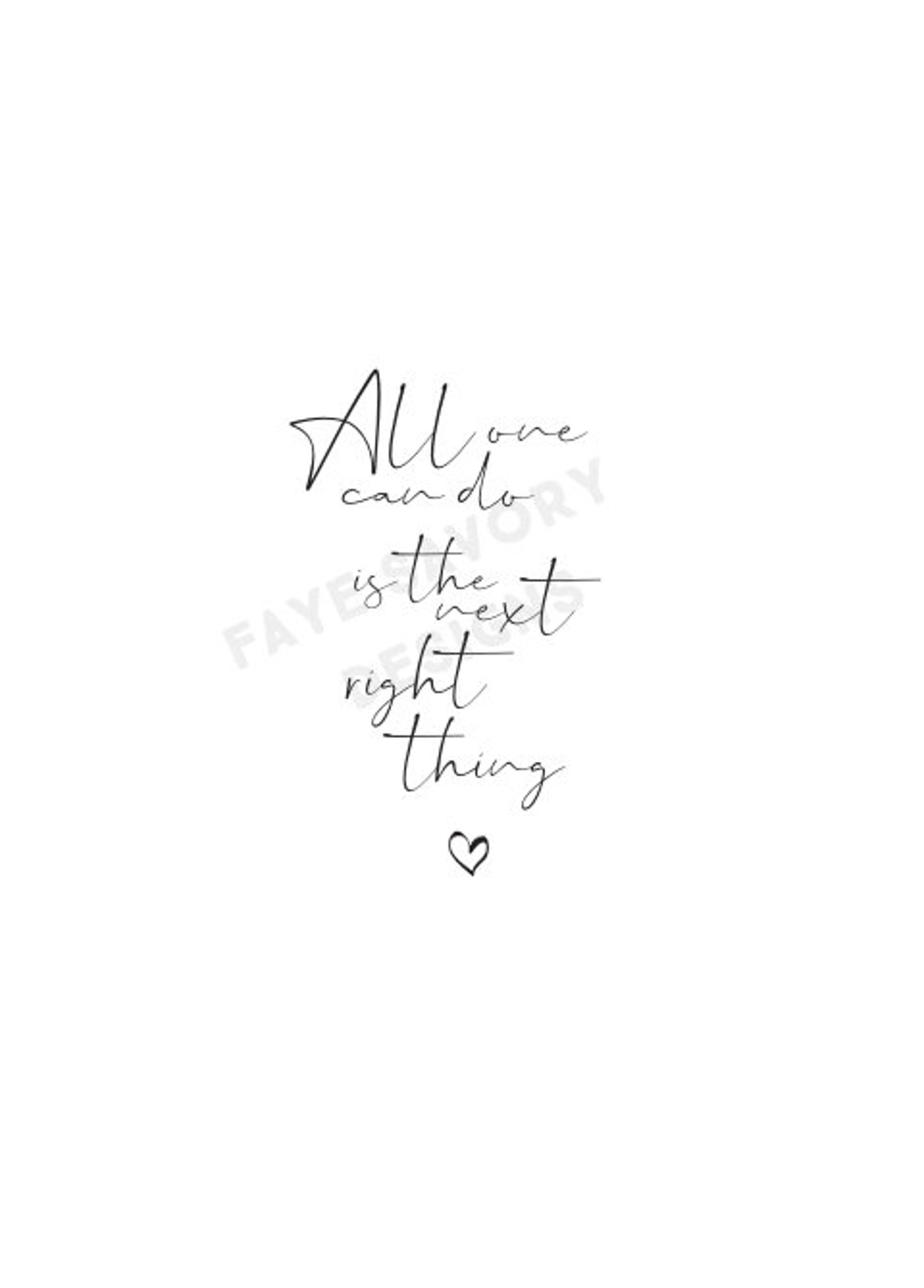 All One Can Do is the Next Right Thing - Frozen 2 Print | Digital ...