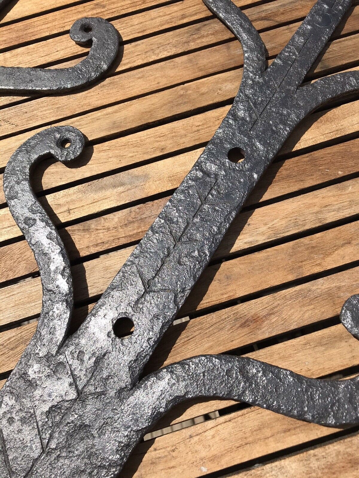 Rare Original 15th Century Medieval Door Hinges Gothic Forged Iron ...
