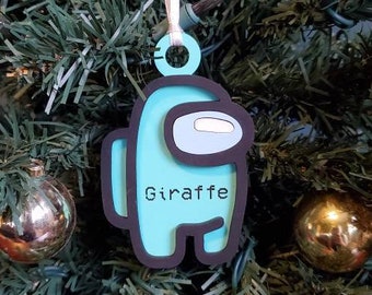 Among Us Orange Cheesehat Crewmate Figure Christmas Ornament - Etsy