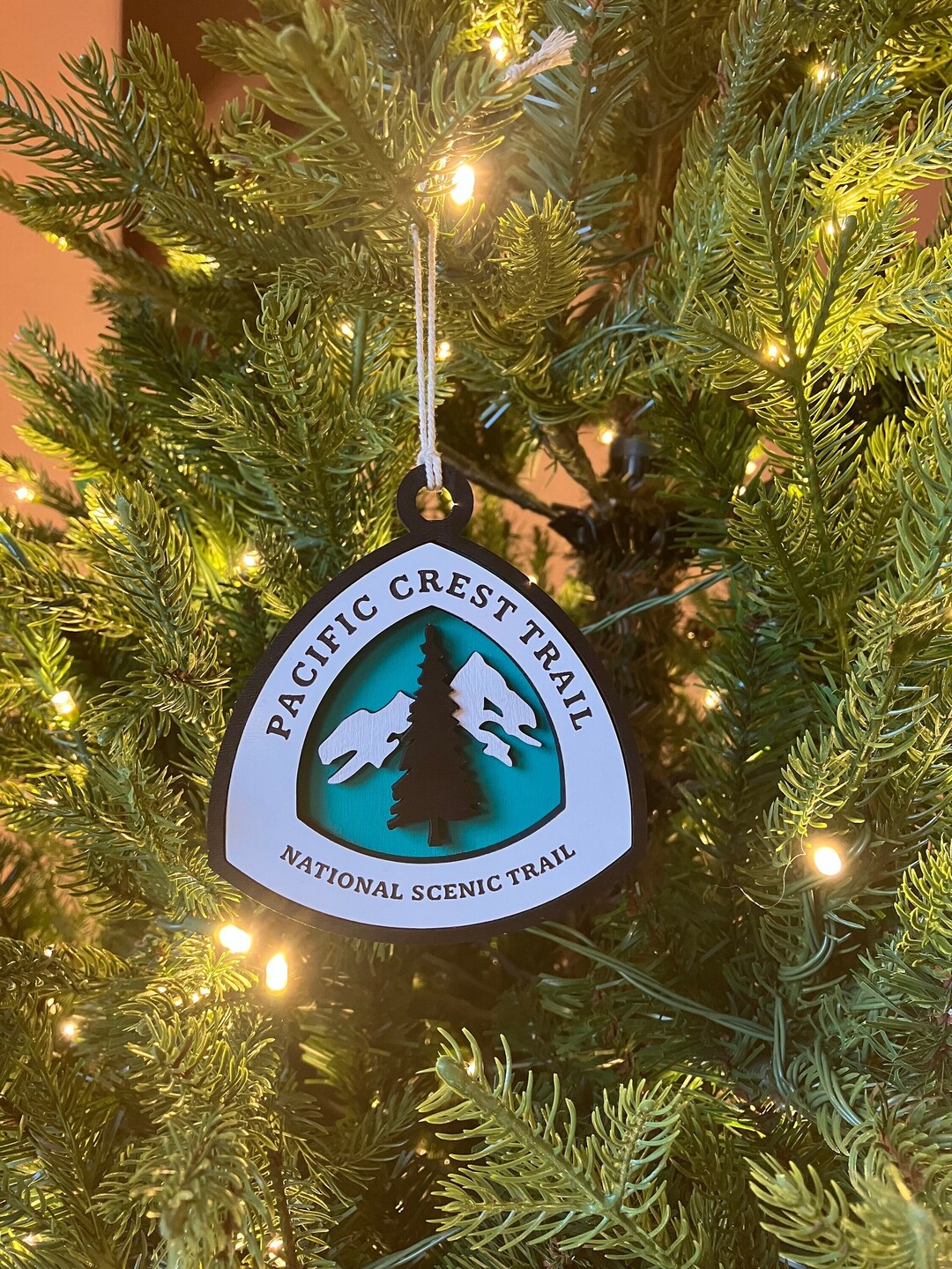 Pacific Crest Trail Sign Replica Ornament - PCT - Hiking - Handmade ...