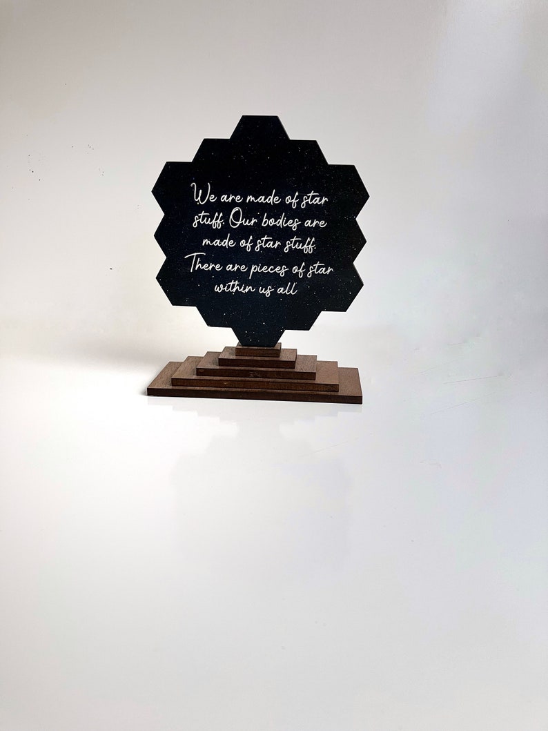 Handcrafted James Webb Telescope Model With Galaxy Art - 6-inch Gold ...