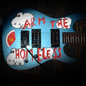 Arm the Homeless Guitar Stickers Tom Morello Vinyl Decal Kramer ...