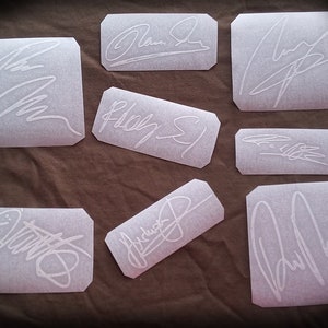 Scorpions Autographs Vinyl Stickers Decal Klaus Meine, Rudolf Schenker ...