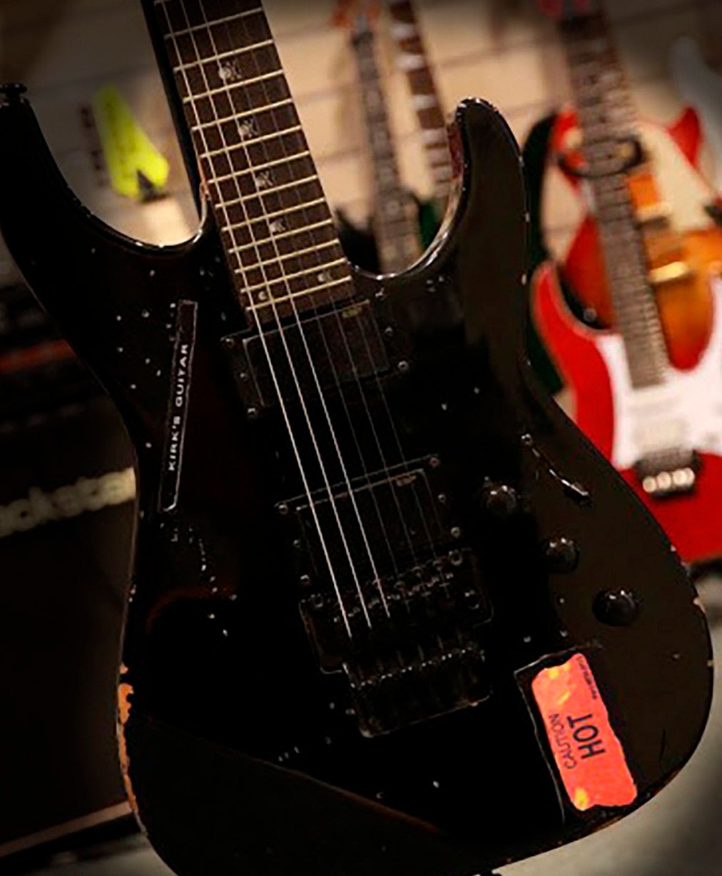 Kirk Hammett Guitar Stickers Caution HOT Vinyl Decal ESPKH-2 - Etsy