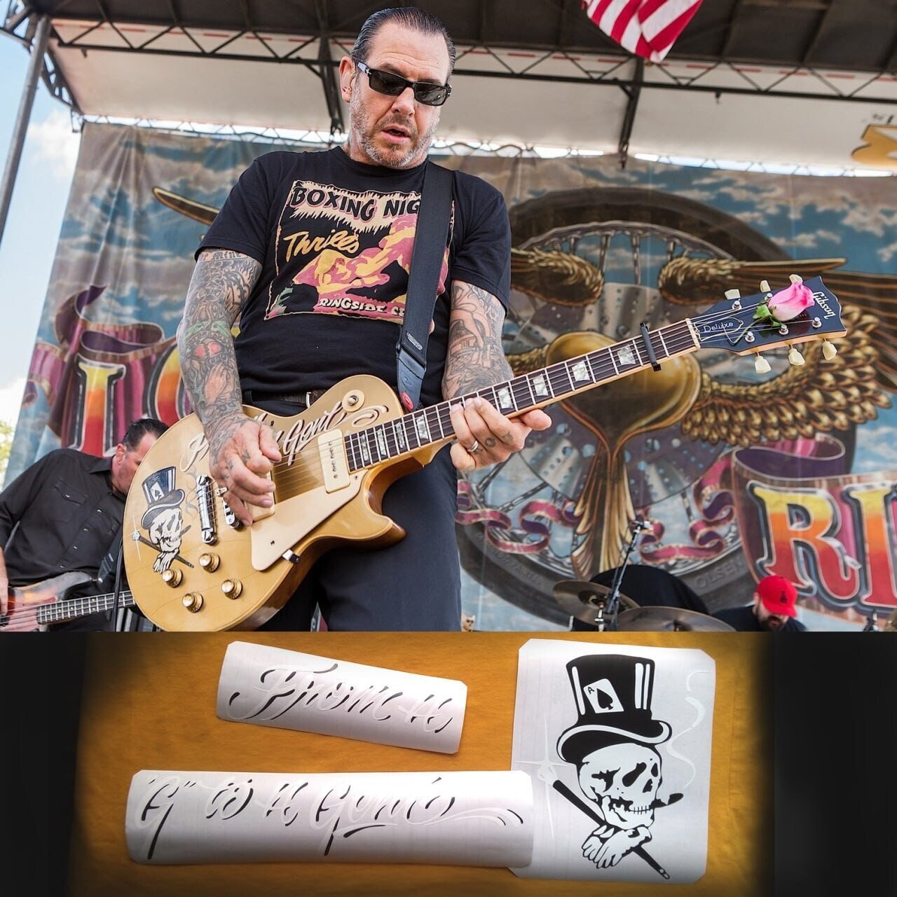 Guitar Stickers Mike Ness Social D From N g to N - Etsy