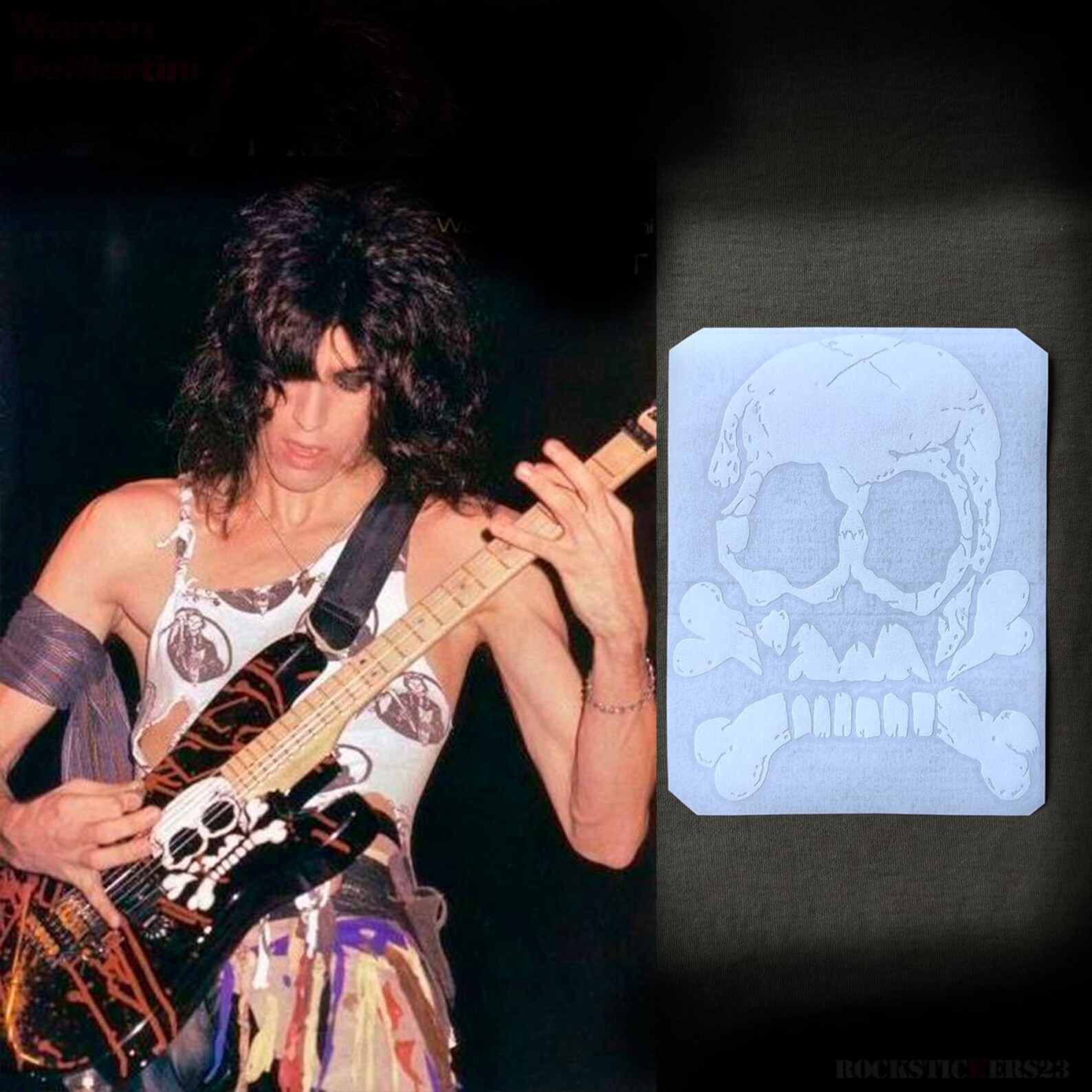 Blood and Skull Warren Demartini Guitar Sticker Vinyl Charvel - Etsy Canada