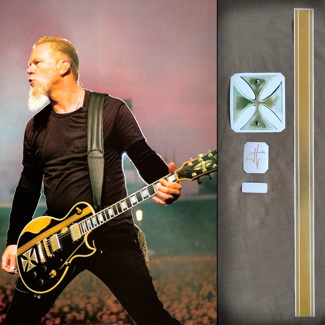 Iron Cross Guitar Stickers James Hetfield Decal Plus Autograph - Etsy